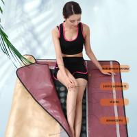 China New Style Gold Far Infrared 3 Heating Zone Bian Stones Sauna Blanket With One Controller For Home for sale