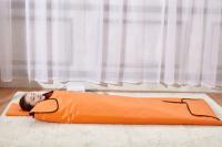 China 660NM Far Infrared Velcro Sauna Heating Blanket with Hand Controller for Whole Body for sale