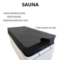 China Black Negative Ion Balls Far Infrared Sauna Mat with 12 Pieces Photon Lights for Potential Fat-Burning Effect for sale