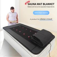 China 12 Photon Lights Far Infrared Heating Mat with Different Energy Stones for Muscle Recovery and Fatigue Reduce for sale