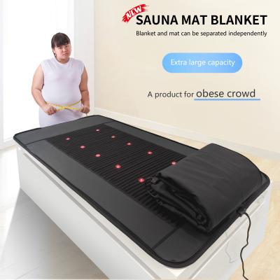 China 12 Photon Lights Far Infrared Heating Mat with Different Energy Stones for Muscle Recovery and Fatigue Reduce for sale