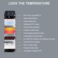 China Innovative 50*50cm Far Infrared Heating Mat with PEMF Therapy and 9 Kinds of Crystals for Optimal Health for sale