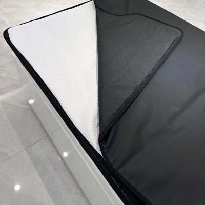 China Black or White Insert 180*110cm 100% Cotton Soft Sauna Blanket Towel for sale