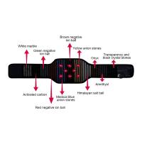China 11 Kinds of Energy Stones White and Black Crystals Amethyst Negative Ion Balls Belt for Muscle Recovery for sale