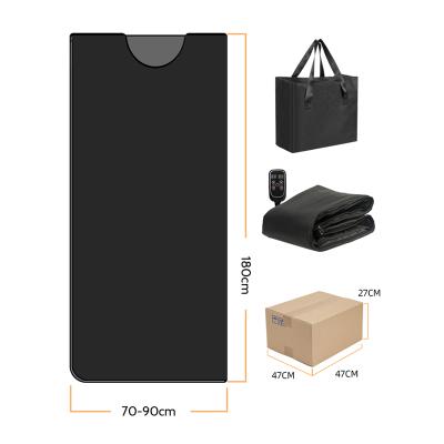 China Zipper Far Infrared Sauna Blanket with 1 Heating Zone and Adjustable Temperature 25-80 Celsius Degree for Home and Spa Use for sale