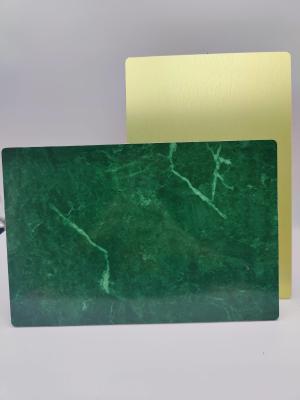 China Stone Grain Color PVDF ACP Sheet 0.2mm Aluminum Layer Plain for sale
