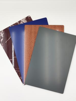 China Exhibition Use PE Aluminium Interior Wall Panels Wood Grain Finish Composite Type for sale
