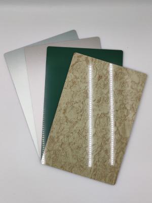 China Stone Grain Surface Interior ACP Sheet 1220mm Width  Metallic Polyester Coating for sale