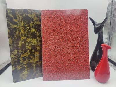 China 6.0mm Thickness Wood ACP Sheet With 0.5mm Aluminum Layer PVC Film Surface Coating for sale