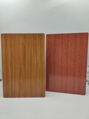 China Fire Rated ACP Sheets 0.2mm Aluminum Layer Wood Grain Surface For Interior Design for sale