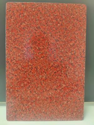 China PVDF ACP Sheets For Coffee Shop Interior Design 4.0mm Thickness Stone Grain Surface 0.25mm Aluminum Layer for sale