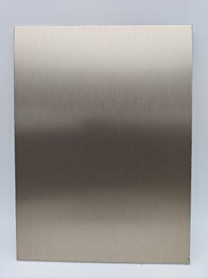 China Fire Rated ACP Signage Sheets 4.0mm Core With Brushed Metal Finish For Outdoor Advertisement for sale