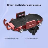China Smart Wireless Car Charger Qi Phone Holder 15W Automatic Matching Air Vent Clip for sale