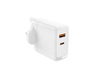China 45W USB C Fast Charger Block GaN 2 Port PPS Handy Travel Wall Charger PD for sale