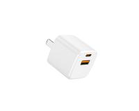 China 65W USB C Fast Charger Block 2 Port Power Adapter For MacBook Pro / Laptop / IPhone for sale