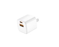 China 65W USB C Fast Charger Block 2 Port Power Adapter For MacBook Pro / Laptop / IPhone for sale