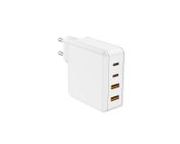 China 100W Four-Port GaN Wall Charger with 2 USB-C (100W, 18W) & 2 USB-A Ports (12W) with PD for Laptops, Tablets & Phones for sale