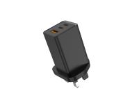 China OEM GaN mobile phone chargers PD 65W Fast Charge Mobile Phone Charger 2 USB C USB A GaN Wall Charger for sale