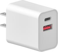 China USB A+C Wall Charger 2 Pack 20W Fast Charging Block For Apple Watch for sale