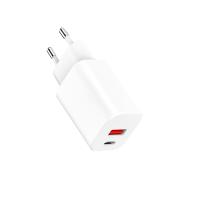 China 20W Dual Port Fast Charger Type C Wall Plug Adapter Quick Charging Block for sale