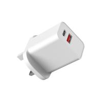 China 30W Dual Port PD Fast Charger Type C Wall Plug Adapter for Samsung Galaxy for sale