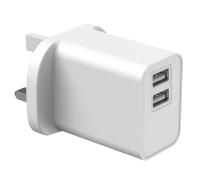 China 2 Pack Dual Port 12W Wall USB Charger Block With Foldable Plug Charging Box Brick for sale