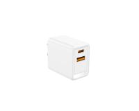 China 20W GaN Fast Charger Block 2 Port For MacBook Pro / Laptop / IPhone 15 / Tablet for sale