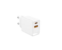 China 20W GaN Fast Charger Block 2 Port For MacBook Pro / Laptop / IPhone 15 / Tablet for sale
