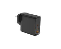China 65W USB C 3 Port GaN Fast Charger Block Multi Port USB C Wall Charger For MacBook for sale
