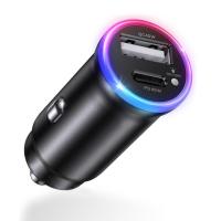China USB C Car Charger PD QC 45W For IPhone 15 Cigarette Lighter USB Charger Adapter for sale