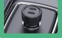 China 65W Car Fast Charger Portable Electric Dual Usb For Iphone OPPO HUAWEI SuperVOOC for sale