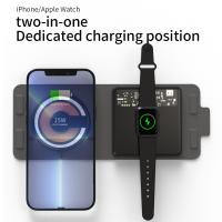 China Watch Phone Pad 2 In 1 Wireless PD Chargers Foldable 20W With OTP Protection for sale