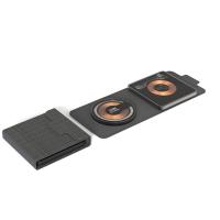 China Dual Alloy Magnetic Wireless Charger 2 In 1 15W Foldable For IPhone And Earphone for sale