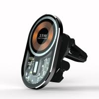 China OEM Wireless Car Charger Holder Smart Sensor Automatic Clamping 15W for sale