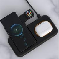 China Multifunction Wireless Phone Charger Magnetic 4 In 1 Foldable 3 IN 1 Transparent for sale