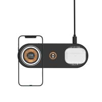 China LED Magnetic Wireless Charger 4In1 Fast Charging Over Current Protected for sale