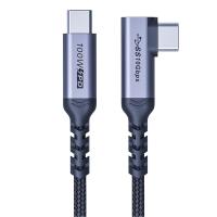 China Data Transfer Right Angle Cable PD 100W 10Gbps 4K@60Hz Video USB C 3.2 for sale