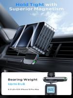 China Magnetic Wireless Car Mount Charger 15W For IPhone 15 for sale