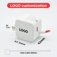 China 2in1 Phone Wall Adapter Charger 35W 8Pin Ports With Retractable Cables for sale