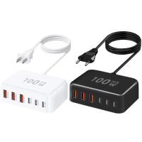 China 100W Multiple USB Charger 6 Ports Hub QC3.0 Phone Charger Station for sale