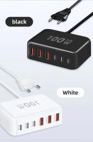 China 100W Multiple USB Charger 6 Ports Hub QC3.0 Phone Charger Station for sale