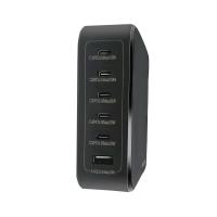 China 140W GaN Fast Charger 1USB 5 Type C Power Adapter PD Travel Charger Type C A for sale