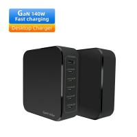 China 140W GaN Fast Charger 1USB 5 Type C Power Adapter PD Travel Charger Type C A for sale