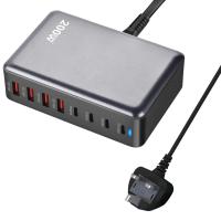 China 200W USB C Charger Block GaN 8-Port USB C Fast Charging For Smartphone Tablets for sale