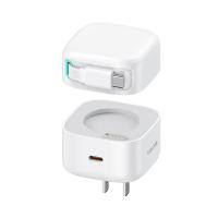China Eu Plug 35W PD GaN Type C Desktop Power Adapter With Magnetic Retractable Cable for sale