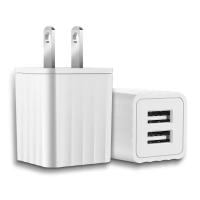 China Dual Port 5v Wall Charger 10.5W Mobile Phone Battery Charger Fireproof for sale