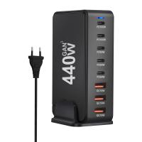China 440W GaN Fast Charger 8 Port USB HUB PD/PPS Support for Laptop/Table/Smart Phone for sale