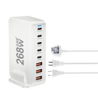 China 268W GaN USB Type C Fast Charger Multi Ports PD QC4.0 For Desktop Mobile Phone for sale