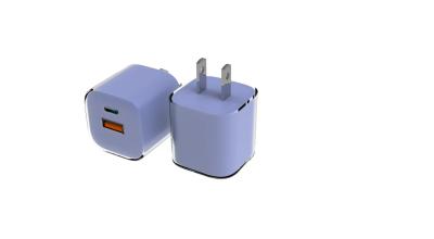 China 30W Portable USB Wall Charger Adapter For Mobile Phones With Type-C Port Output 5V/3A 5A Current White PC Fireproof for sale