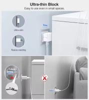 China 40W 4-Port USB C Wall Charger With Thin Flat Fast Charger Cube PD QC Adapter And Wall Plug For Microphone USB Type C for sale